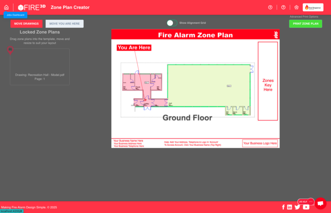 Fire Alarm Zone Plan Software | Design In House In Minutes
